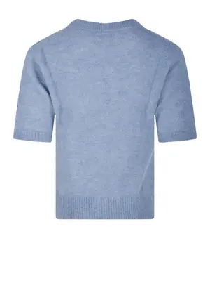 GANNI Animal Intarsia Short Sleeve Jumper