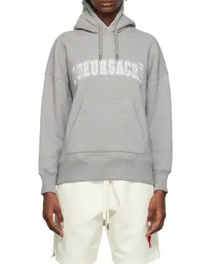 AMI Paris Coeur Sacre Embroidered Drawstring Hoodie