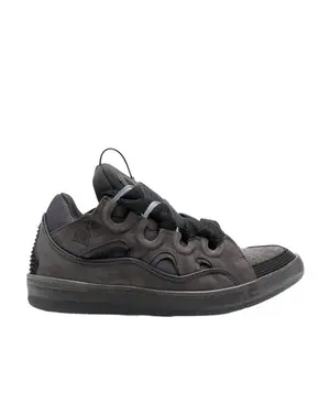 LANVIN Curb Lace-up Sneakers - Black