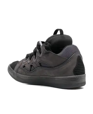 LANVIN Curb Lace-up Sneakers - Black