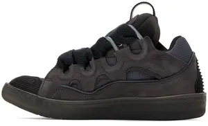 LANVIN Curb Lace-up Sneakers - Black