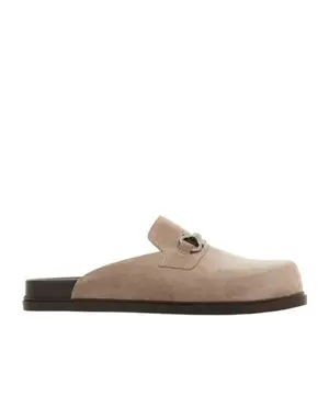 FERRAGAMO Gancini Mule - Grey