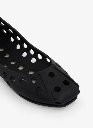 Alaïa Cut-out Ballet Flats - Black