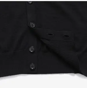 AMI Paris De Coeur Embroidered V-neck Cardigan