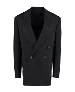 Bottega Veneta Double Breasted Tailored Blazer - Black