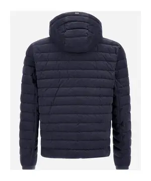 Herno Quilted High Neck Zip-up Jacket With Detachable Hood