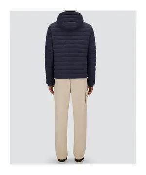Herno Quilted High Neck Zip-up Jacket With Detachable Hood