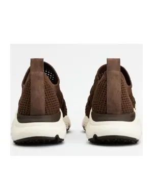 TOD'S Kate Slip-on Sneakers With Fabric-covered Chain Detail - Brown