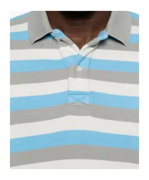 ERL Striped Long Sleeve Polo Knitted Top