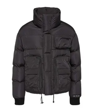 Dsquared2 High-neck Quilted Puffer Jacket With Zippered Details