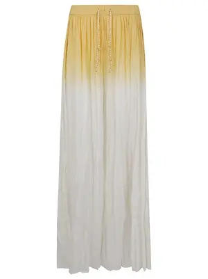 Pinko Ombré-effect Drawstring Palazzo Trousers - Gray