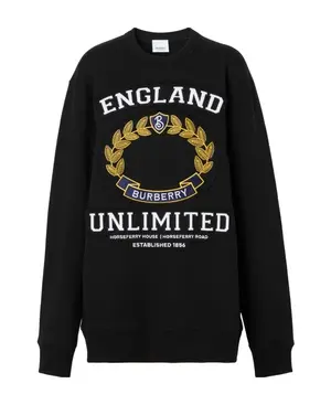 Burberry Logo Embroidered Crewneck Sweatshirt