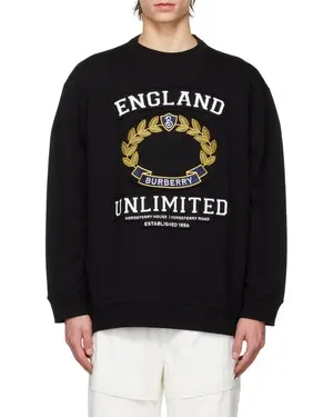 Burberry Logo Embroidered Crewneck Sweatshirt