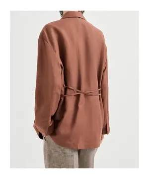 Brunello Cucinelli Tied-waist Buttoned Jacket