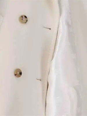 Max Mara Rebus Double-breasted Coat - White