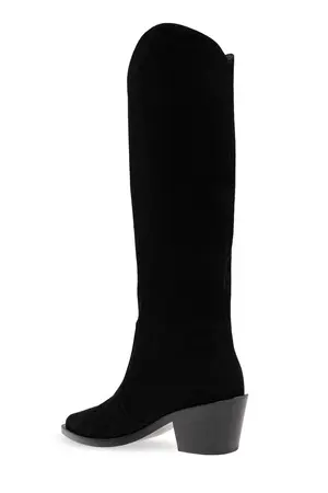 GIANVITO ROSSI Pointed Toe Boots With Thick Heels