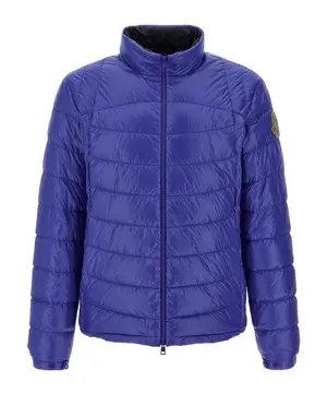 Moncler Galeso Logo Patch Zip-up Jacket