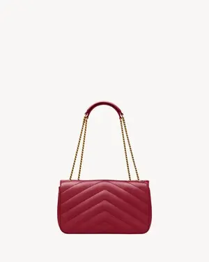 Saint Laurent Loulou Medium Shoulder Bag - Deep Red