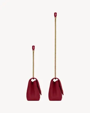 Saint Laurent Loulou Medium Shoulder Bag - Deep Red