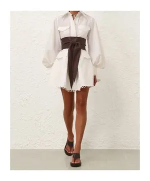 Zimmermann Illuminate Utility Mini Dress