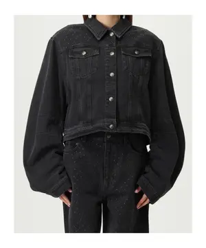 ROTATE BY BIRGER CHRISTENSEN Denim Embellished Jacket