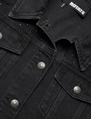 ROTATE BY BIRGER CHRISTENSEN Denim Embellished Jacket