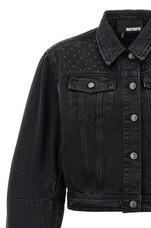 ROTATE BY BIRGER CHRISTENSEN Denim Embellished Jacket