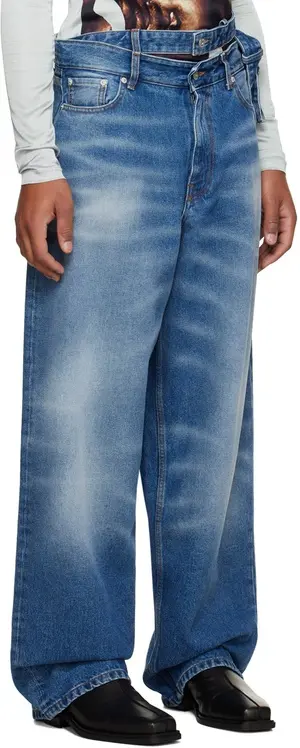 Y/project Logo Denim Trousers