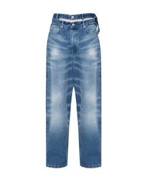 Y/project Logo Denim Trousers - Blue