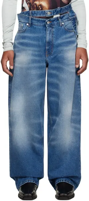 Y/project Logo Denim Trousers