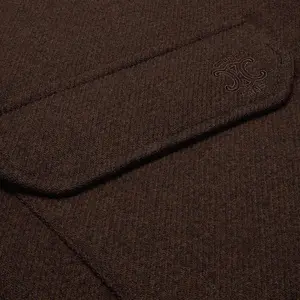 Celine Overshirt In Wool Flannel