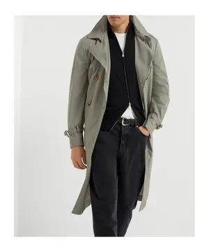 Brunello Cucinelli Lightweight Water-resistant Techno Unlined Trench