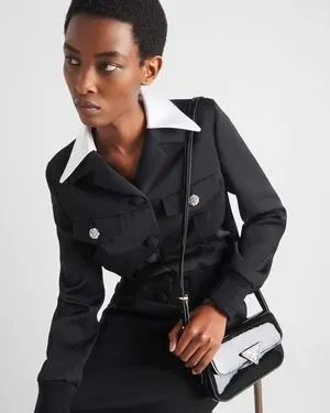 Prada Embellished Button-up Bomber Jacket