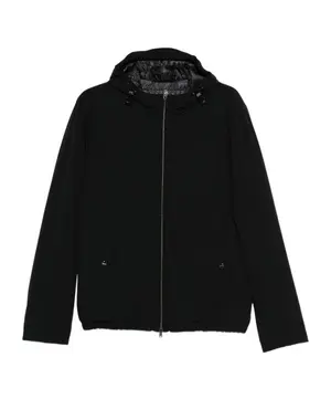 Herno Hooded Zip-fastening Down Jacket - Black