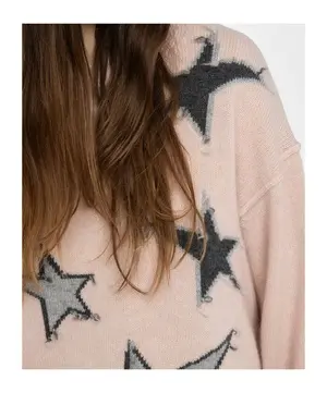 Zadig&Voltaire Markuz Star Intarsia Sweater - Pearly