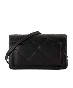 Tory Burch Kira Diamond Chain Wallet - Black