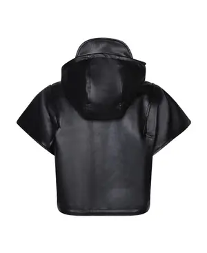 Issey Miyake Cropped Hooded Jacket - No