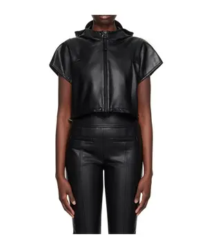 Issey Miyake Cropped Hooded Jacket - No