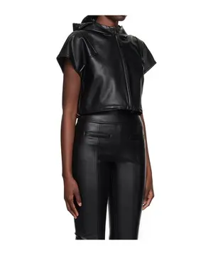 Issey Miyake Cropped Hooded Jacket - No