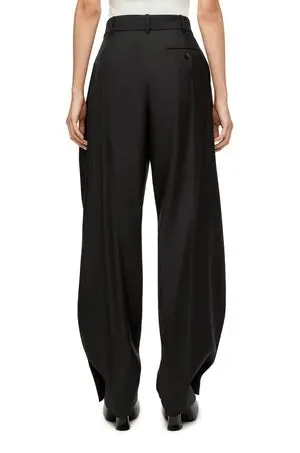 Loewe Pleated Wool Twill Trousers