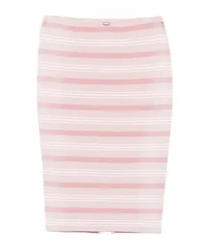 Prada Prada Striped Jersey Knitted Skirt With Logo Detail No