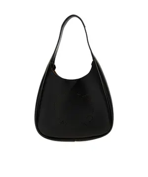 Stella McCartney Logo Perforated Hobo Bag