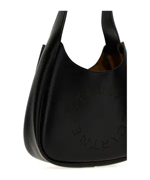 Stella McCartney Logo Perforated Hobo Bag