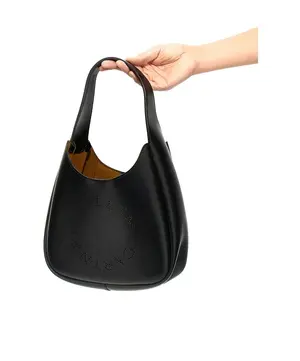 Stella McCartney Logo Perforated Hobo Bag