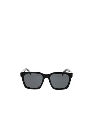 Celine Logo Temple Square Frame Sunglasses