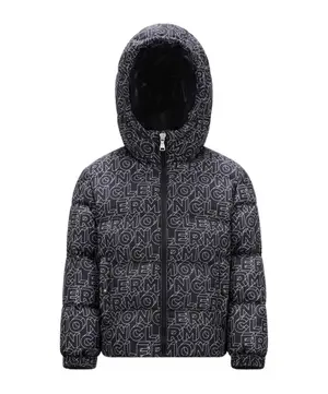 Moncler Fergus Down Jacket With Logo Print