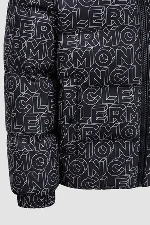 Moncler Fergus Down Jacket With Logo Print