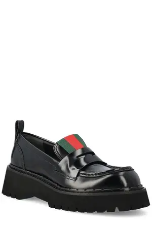 Gucci Web Detailed Loafers