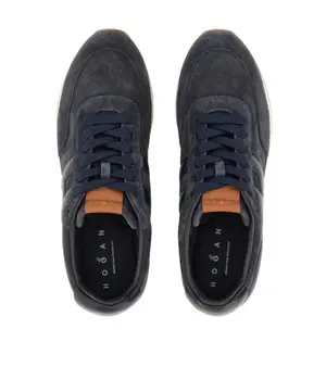 Hogan Logo Patch Lace-up Sneakers