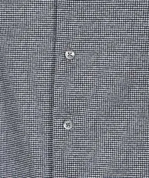 Emporio Armani Micro-pattern Long-sleeve Shirt - Gray